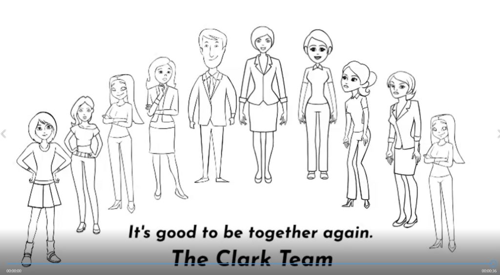 The Clark team are returning to the office on the 20th of September